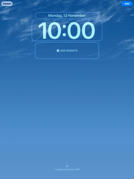 Selecting lock screen settings on your Apple iPad (9th Generation ...
