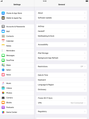 Set up your tablet for Telstra Mail - Apple iPad Pro 10.5 (iOS 11.0 ...