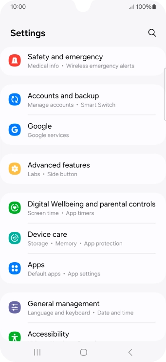 Restoring factory default settings on your Samsung Galaxy A25 5G ...