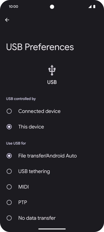 Transferring files between computer and your Google Pixel 8 Android 14 | EE