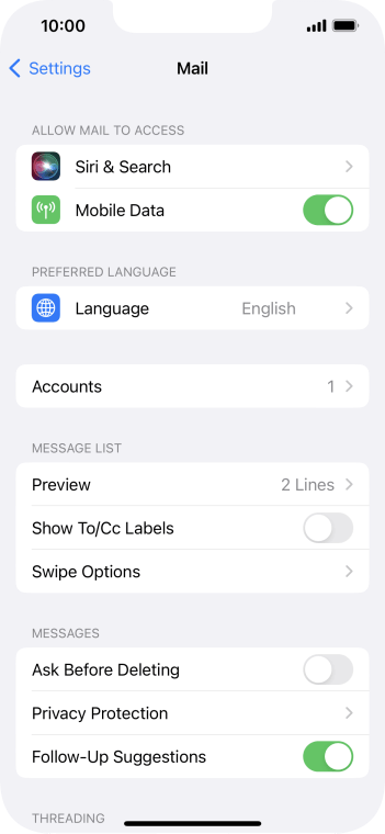 Set up your Apple iPhone 14 iOS 16.0 for Telstra Mail - Telstra