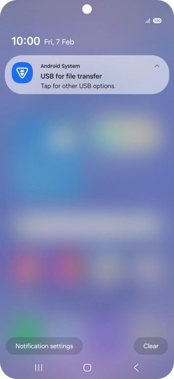 Transferring files between computer and your Samsung Galaxy S25 Android 15 | EE
