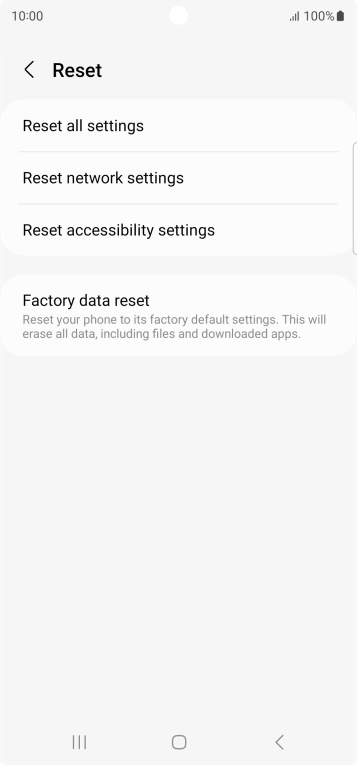 Resetting network settings on your Samsung Galaxy S23 Ultra Android 13 | EE
