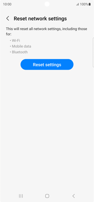 Resetting network settings on your Samsung Galaxy S23 Ultra Android 13 | EE