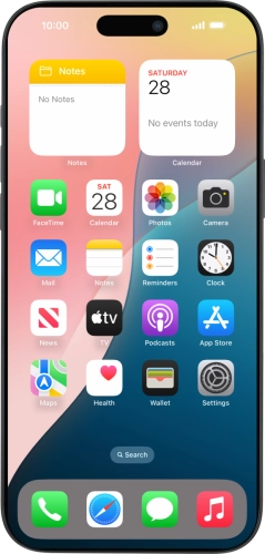 Turning flight mode on your Apple iPhone 16 Pro Max iOS 18 on or off | EE