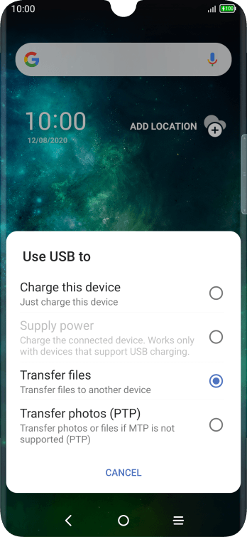 Transferring files between computer and your TCL 10 Pro Android 10.0 | EE