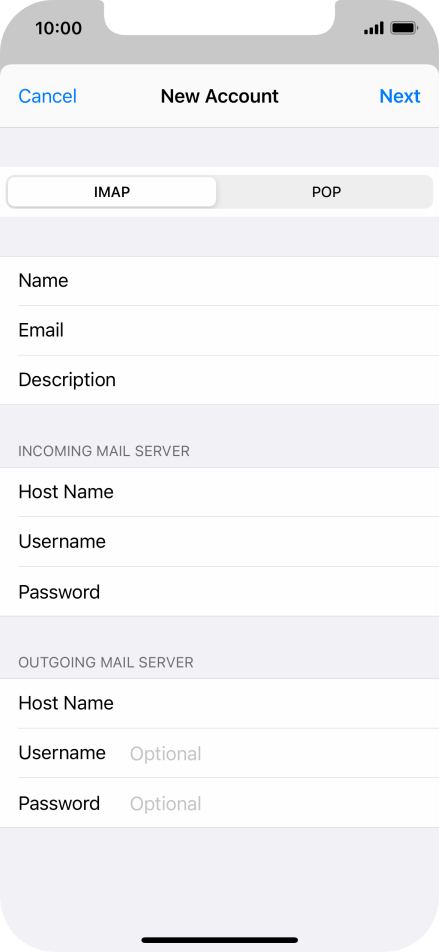 Set up your mobile phone for IMAP email - Apple iPhone 12 - Optus