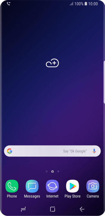List of screen icons - Samsung Galaxy S9 - Optus
