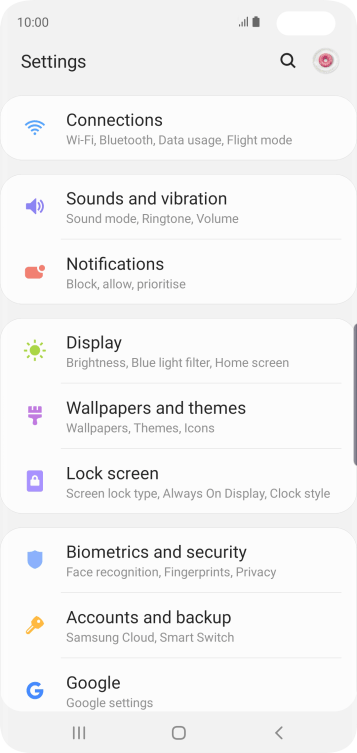 Set up your mobile phone for IMAP email - Samsung Galaxy S10+ - Optus
