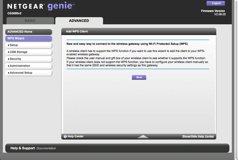 Guide to the modem settings menu - NETGEAR CG3000 V2 - Optus Guide to the modem settings menu - NETGEAR CG3000 V2 - Optus