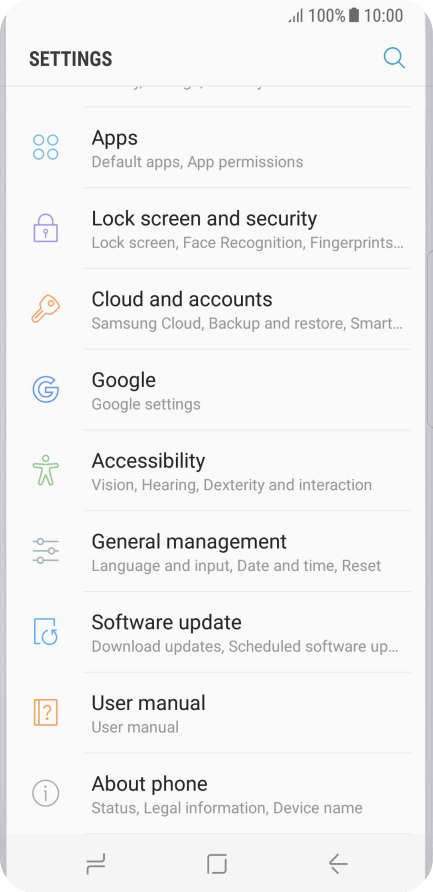 Set up your mobile phone for POP3 email - Samsung Galaxy S8 - Optus