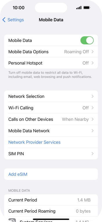 Choose network mode - Apple iPhone 14 Pro - Optus
