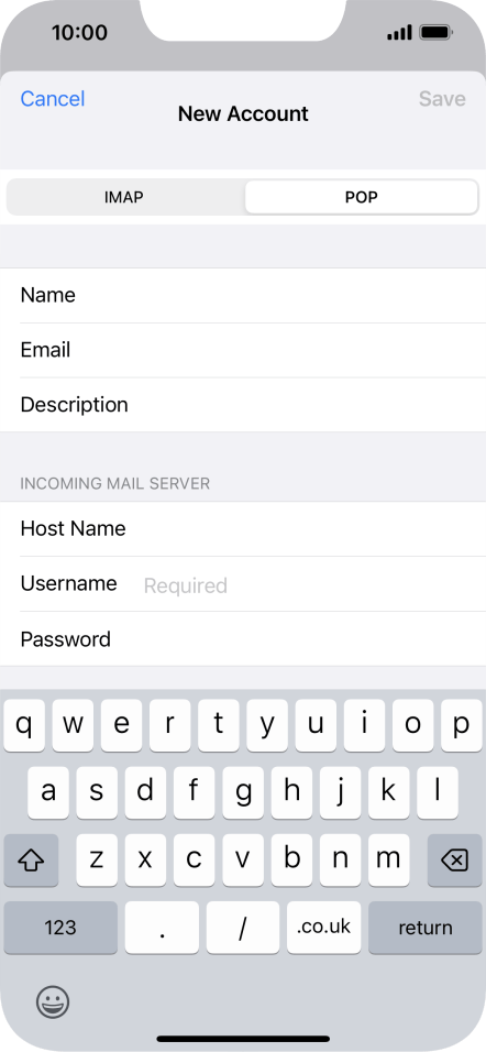 Set up your mobile phone for POP3 email - Apple iPhone 13 - Optus