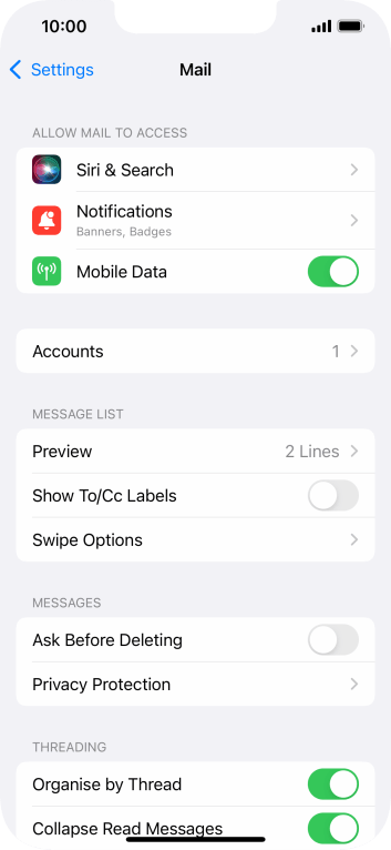 Set up your mobile phone for IMAP email - Apple iPhone 13 - Optus