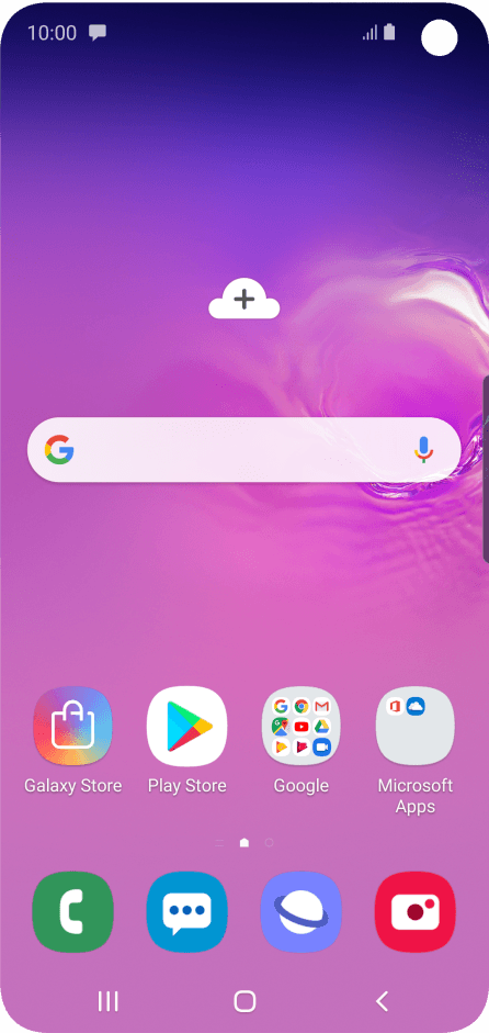 List of screen icons - Samsung Galaxy S10e - Optus