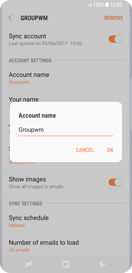 Set up your mobile phone for POP3 email - Samsung Galaxy S8 - Optus