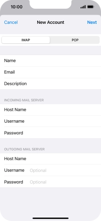 Set up your mobile phone for IMAP email - Apple iPhone 16e - Optus