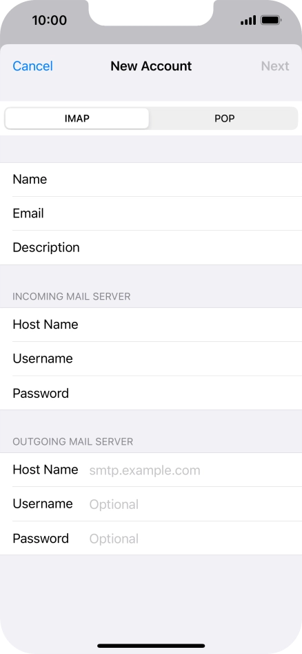 Set up your mobile phone for IMAP email - Apple iPhone 16e - Optus