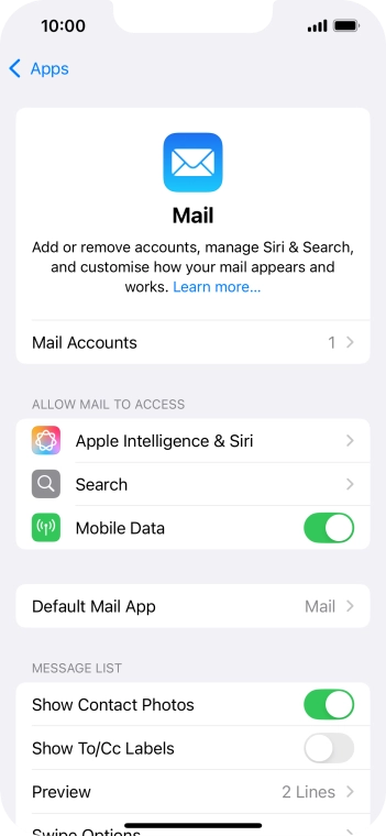 Set up your mobile phone for IMAP email - Apple iPhone 16e - Optus