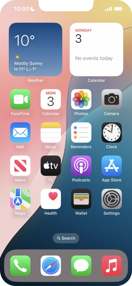 List of screen icons - Apple iPhone 16e - Optus