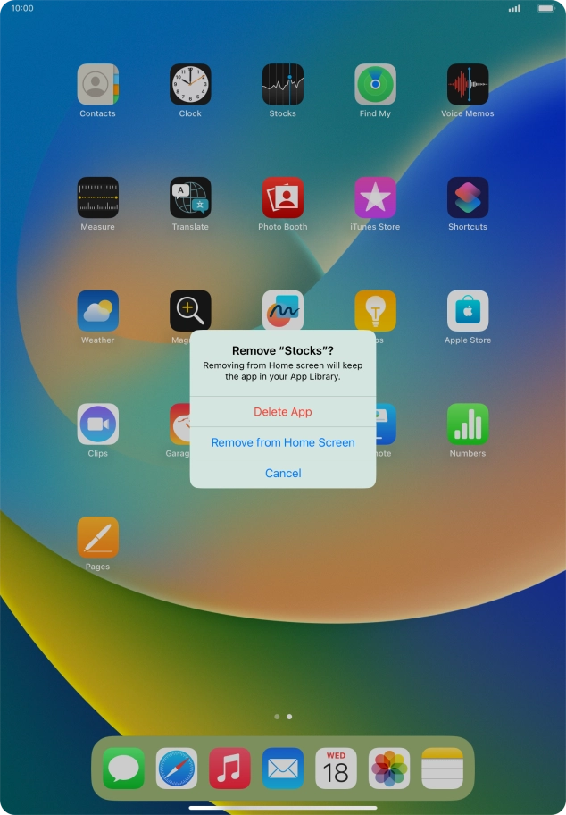 Uninstall apps - Apple iPad (10th Generation) - Optus