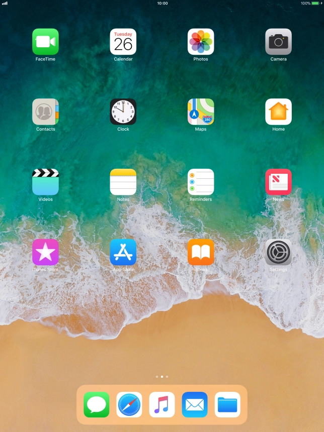 List of screen icons - Apple iPad Pro 9.7 - Optus