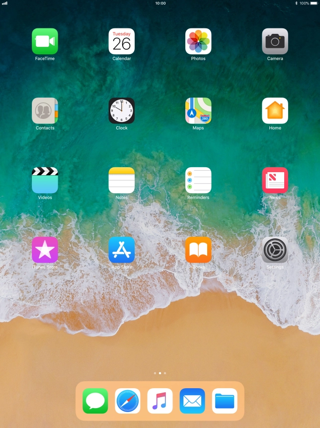 List of screen icons - Apple iPad Pro 9.7 - Optus