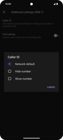 Google Pixel 8 - Turn your own caller identification on or off ...
