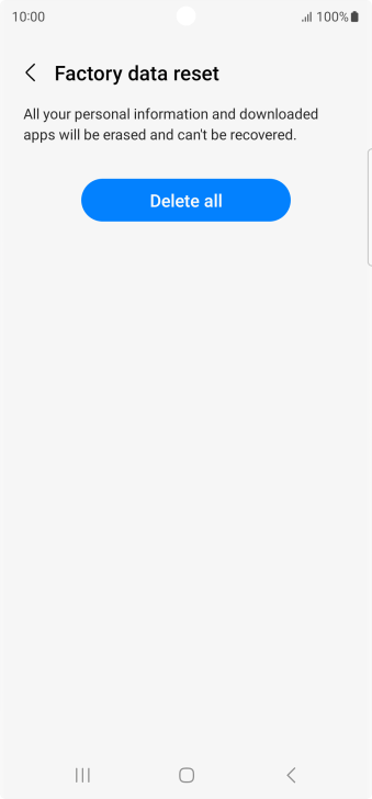 Samsung Galaxy S23 Ultra - Restore factory default settings | Vodafone ...