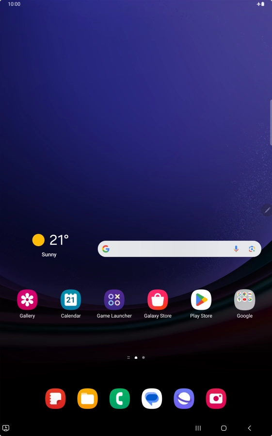 Samsung Galaxy Tab S9+ 5G - List of screen icons | Vodafone UK