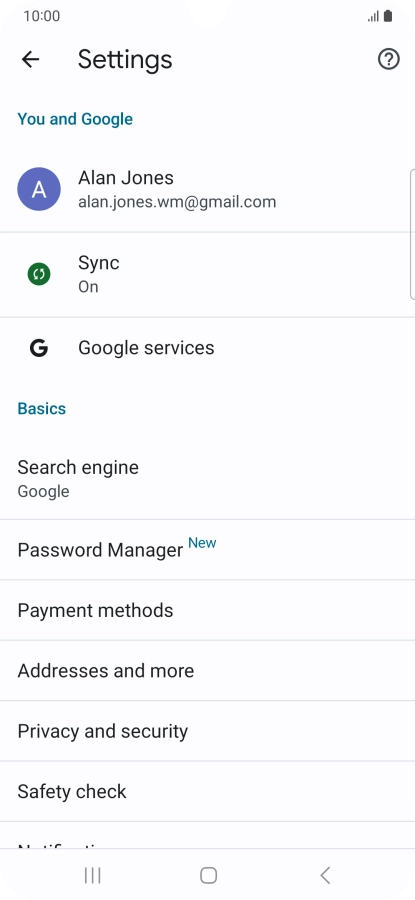 Samsung Galaxy A34 5G - Clear browser data | Vodafone UK
