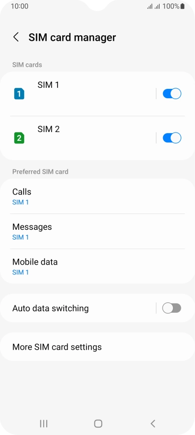 Samsung Galaxy A23 5G - Select dual SIM settings | Vodafone UK
