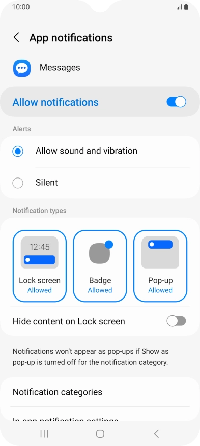 Samsung Galaxy A14 5G - Select message tone | Vodafone UK