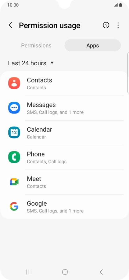 Samsung Galaxy A34 5G - View app activity | Vodafone UK