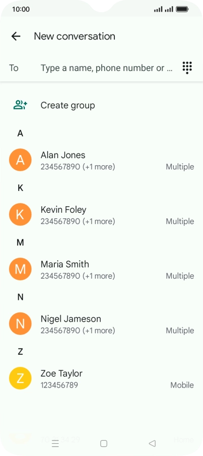 OPPO A57 4G - Write and send picture messages | Vodafone UK