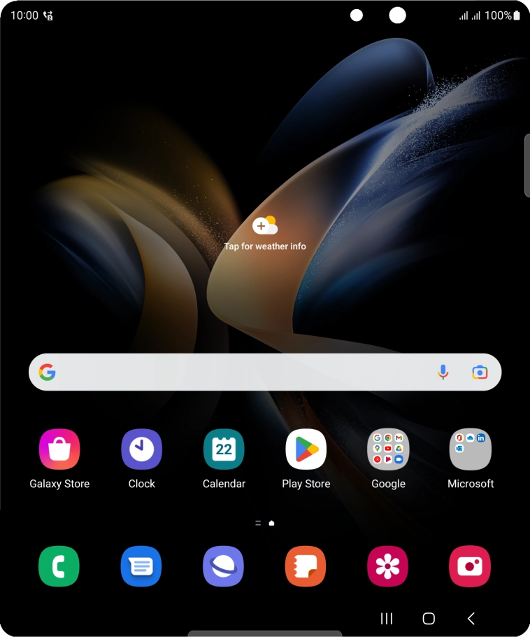 Samsung Galaxy Z Fold4 - List of screen icons | Vodafone UK