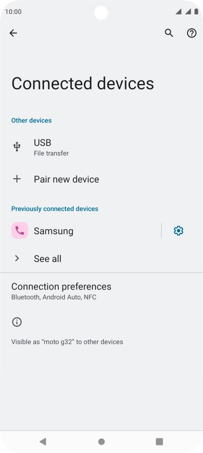Motorola Moto G32 - Pair a Bluetooth device with your phone | Vodafone UK