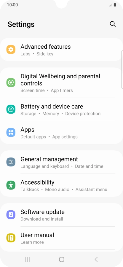 Samsung Galaxy A34 5G - Restore factory default settings | Vodafone UK