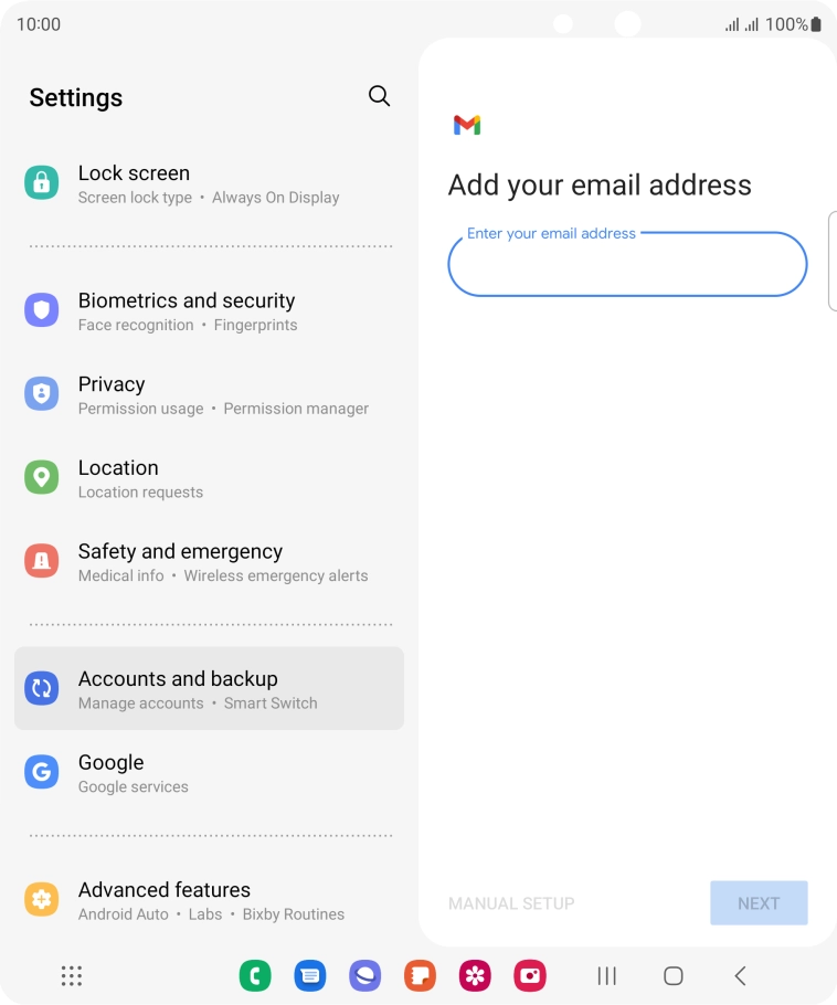Samsung Galaxy Z Fold4 - Set up your phone for POP3 email | Vodafone UK
