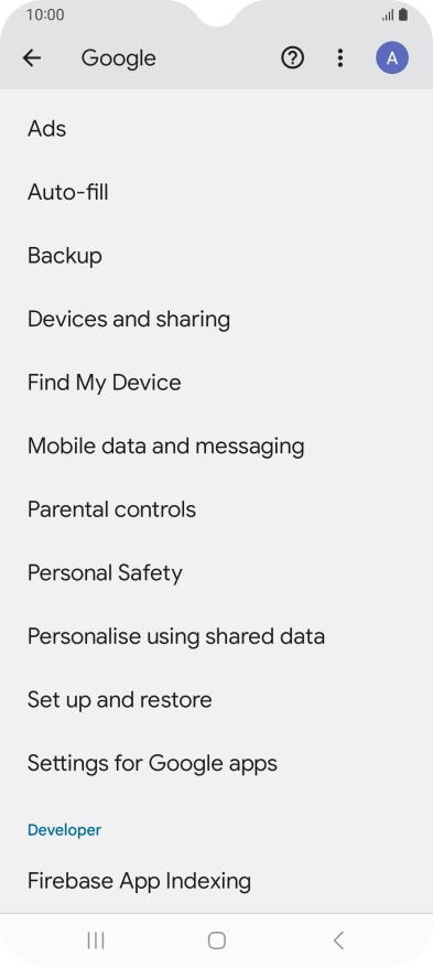 Samsung Galaxy A14 5G - Select settings for Find My Device | Vodafone UK
