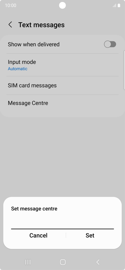 Samsung Galaxy S22 Ultra 5G - Set up your phone for text messaging ...