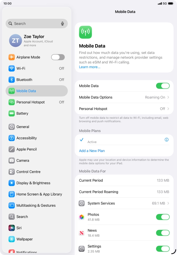 Guide for the Apple iPad (A16) (2025) - Troubleshooting - I can't use the internet connection on ...