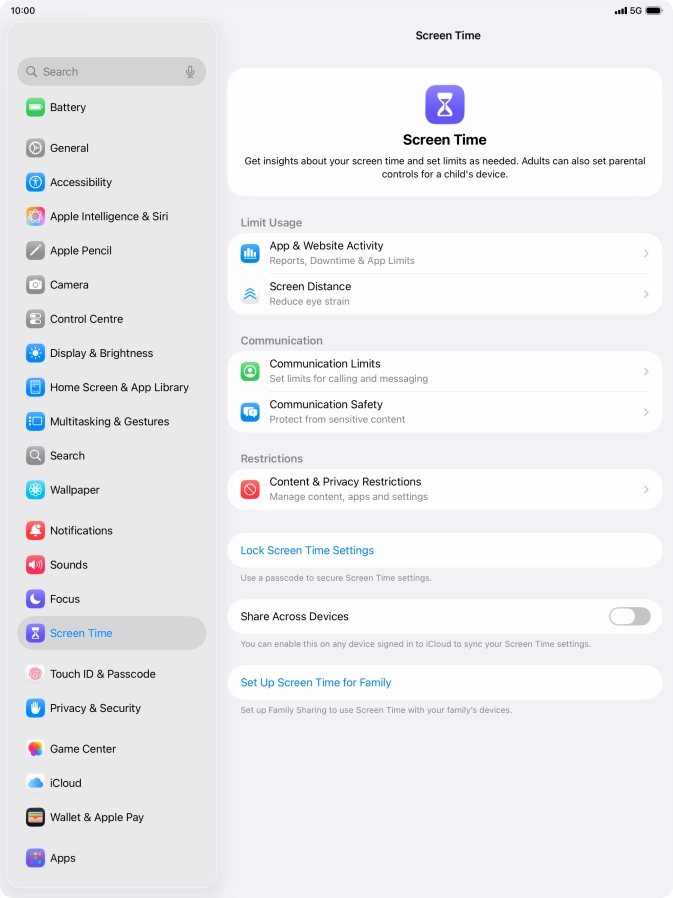 Guide for the Apple iPad Air 13 (M3) (2025) - Turn Communication Safety ...