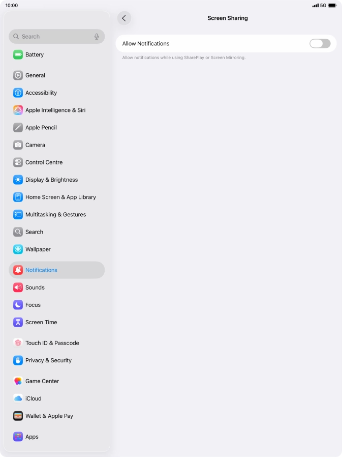 Guide for the Apple iPad Air 13 (M3) (2025) - Use notifications ...