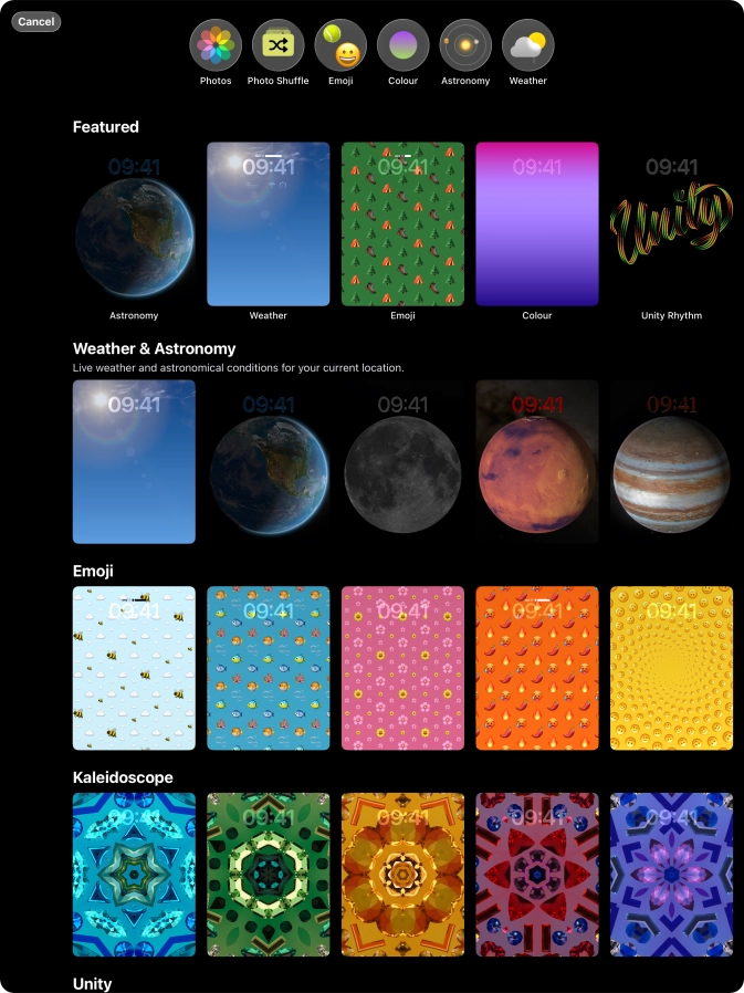 Guide for the Apple iPad Air 13 (M3) (2025) - Select lock screen ...