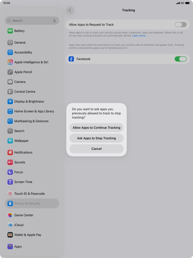 Guide for the Apple iPad Air 13 (M3) (2025) - Turn tracking request for ...