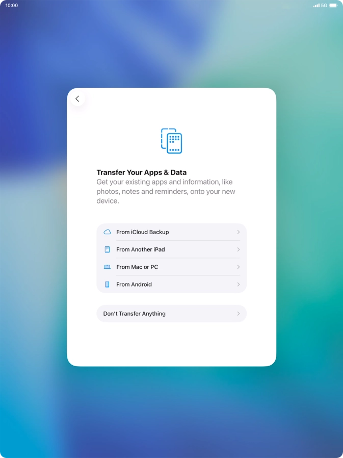 Guide for the Apple iPad Air 13 (M3) (2025) - Transfer content from an ...