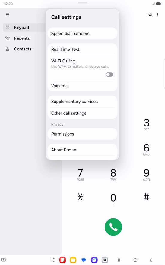 Guide for the Samsung Galaxy Tab A11+ 5G - Save voicemail number ...