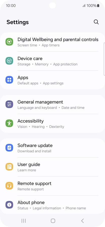 Guide for the Samsung Galaxy A35 5G - Reset network settings | Vodafone ...