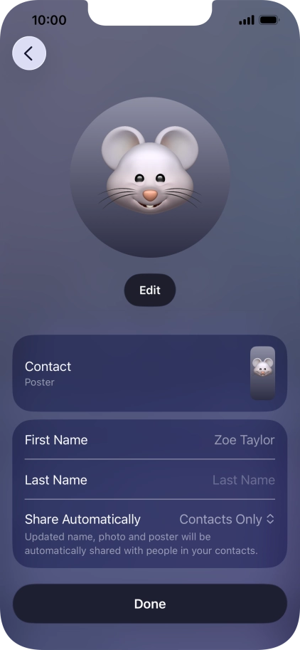 Guide for the Apple iPhone 13 Pro - Create Contact Poster | Vodafone ...